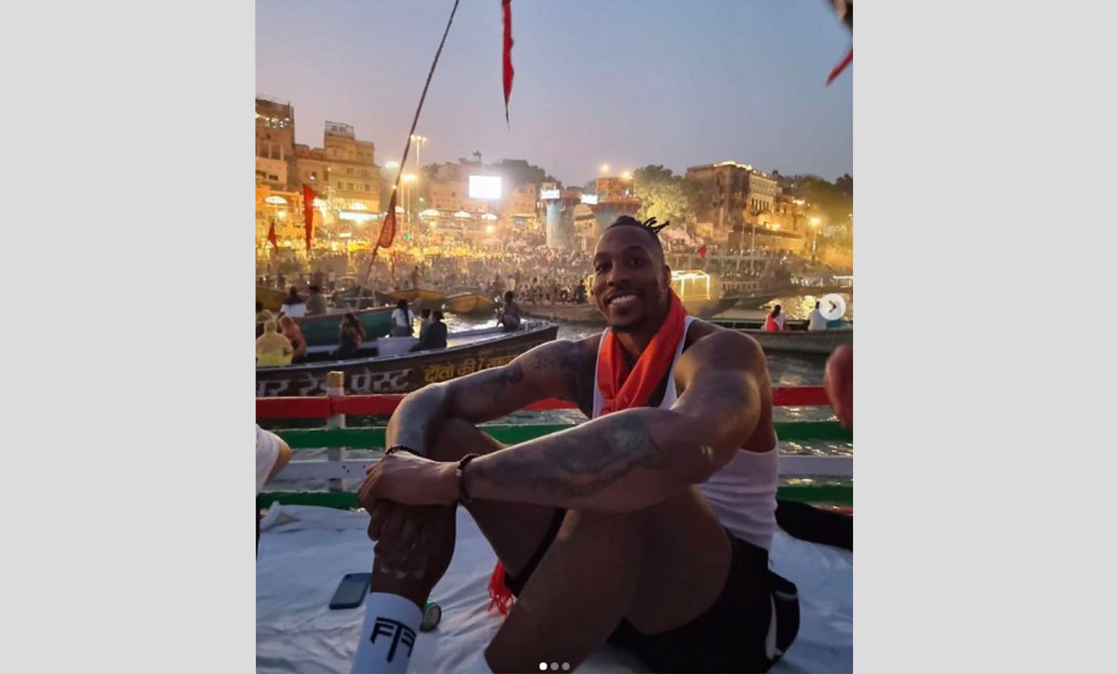 NBA star Dwight Howard Turns Pilgrim in Varanasi - IndiaWest News