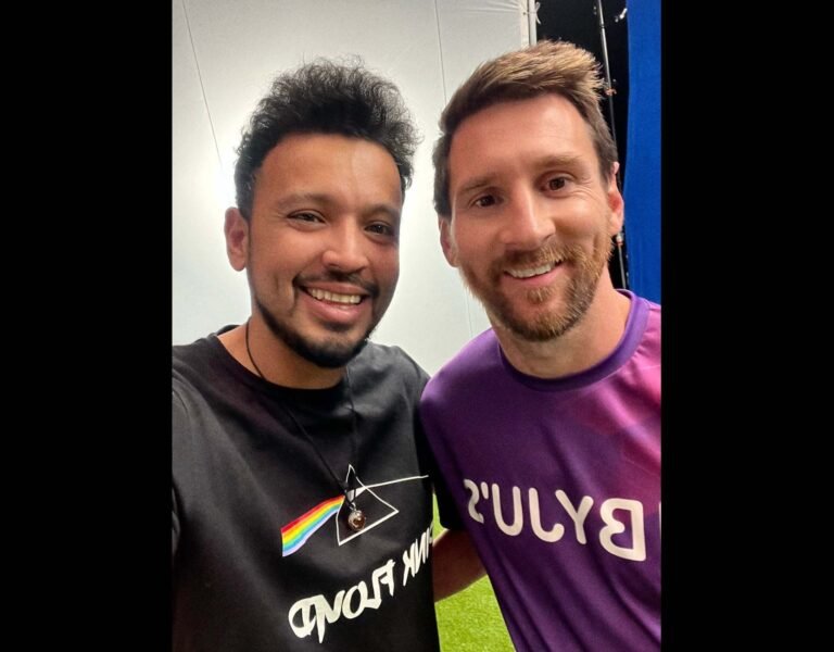 Lionel Messi Poses For Photographer Rohan Shrestha - IndiaWest Journal News