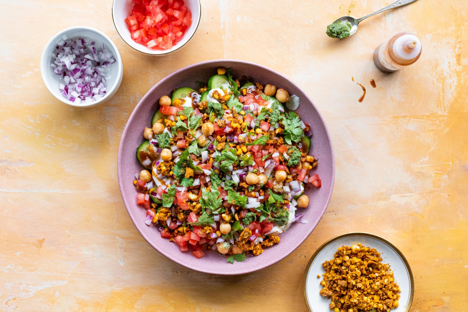 Cucumber Papdi Chaat